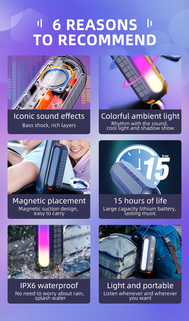 ES-T69(Pro) / ES-T69(Pro Max) Solar Magnetic Atmosphere Light Bluetooth ...